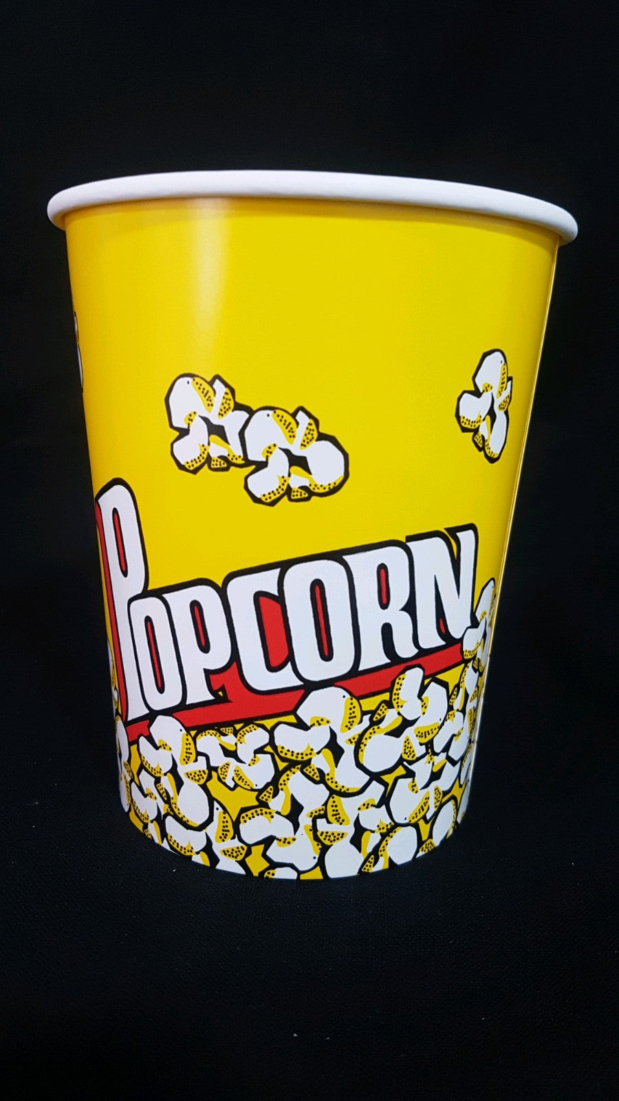 Popcorn tubs (yellow round) 46oz (price per piece) — Alishoptz